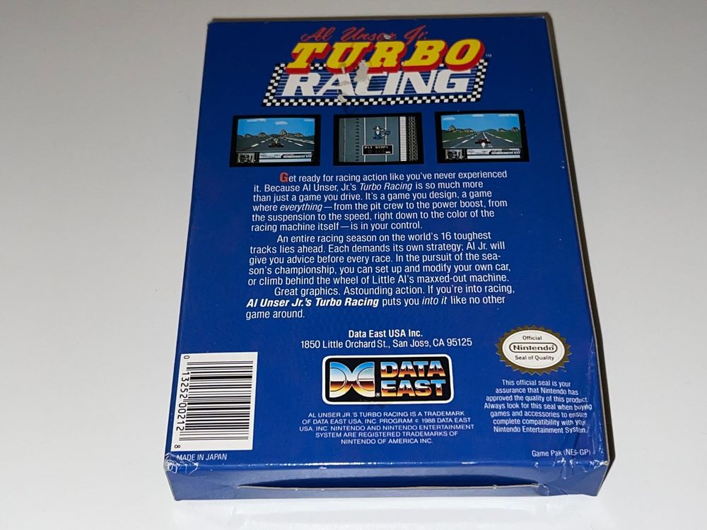 NES Spiel - Al Unser Jr.'s Turbo Racing (OVP) [USA-Version] | Kaufen ...