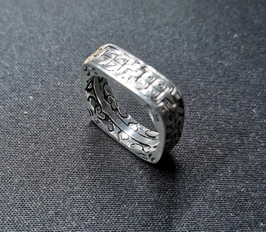 Bague carrée en argent S925 | Kaufen auf Ricardo