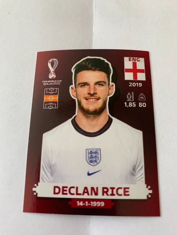 Panini WM 2022 Declan Rice ENG 16 | Kaufen auf Ricardo