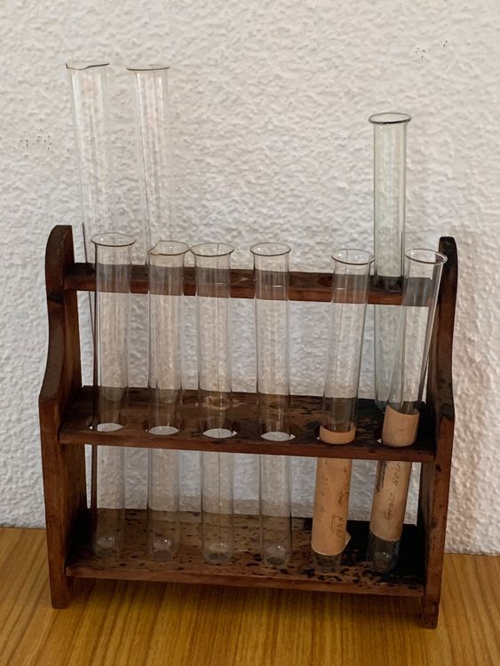 Reagenzglasständer Reagenzglas VintageLabor Schott u Gen 60s | Kaufen ...