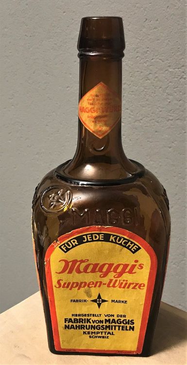 Alte grosse Glasflasche MAGGI'S SUPPEN-WÜRZE rar! (Gebraucht) in ...