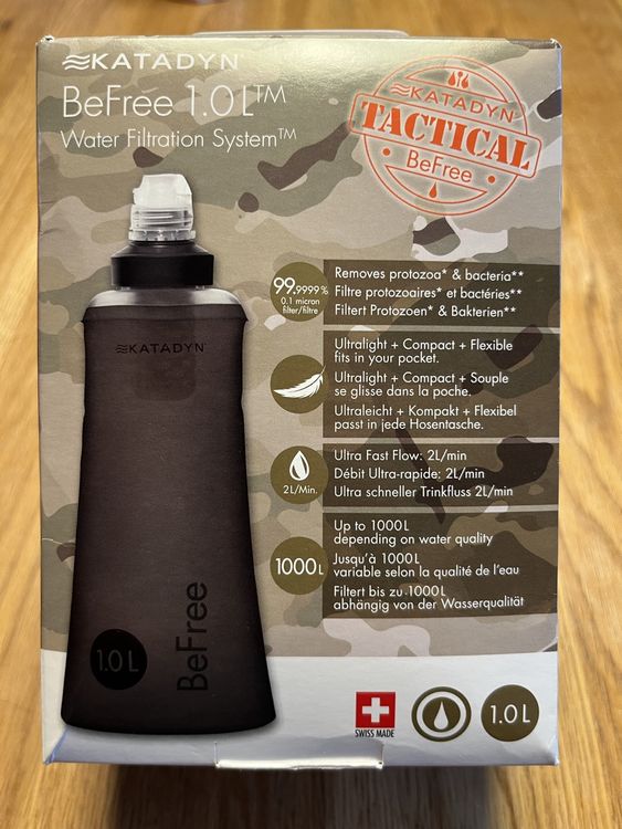 Katadyn BeFree Tactical Wasserfilter 1 Liter, Prepper (Neu und originalverpackt) in Reinach BL ...
