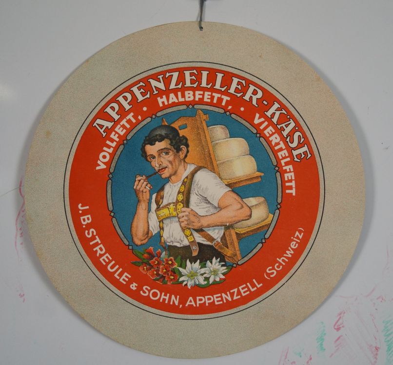 Appenzeller Käse Streule& Sohn Appenzell- Werbekarton (Gebraucht) in ...