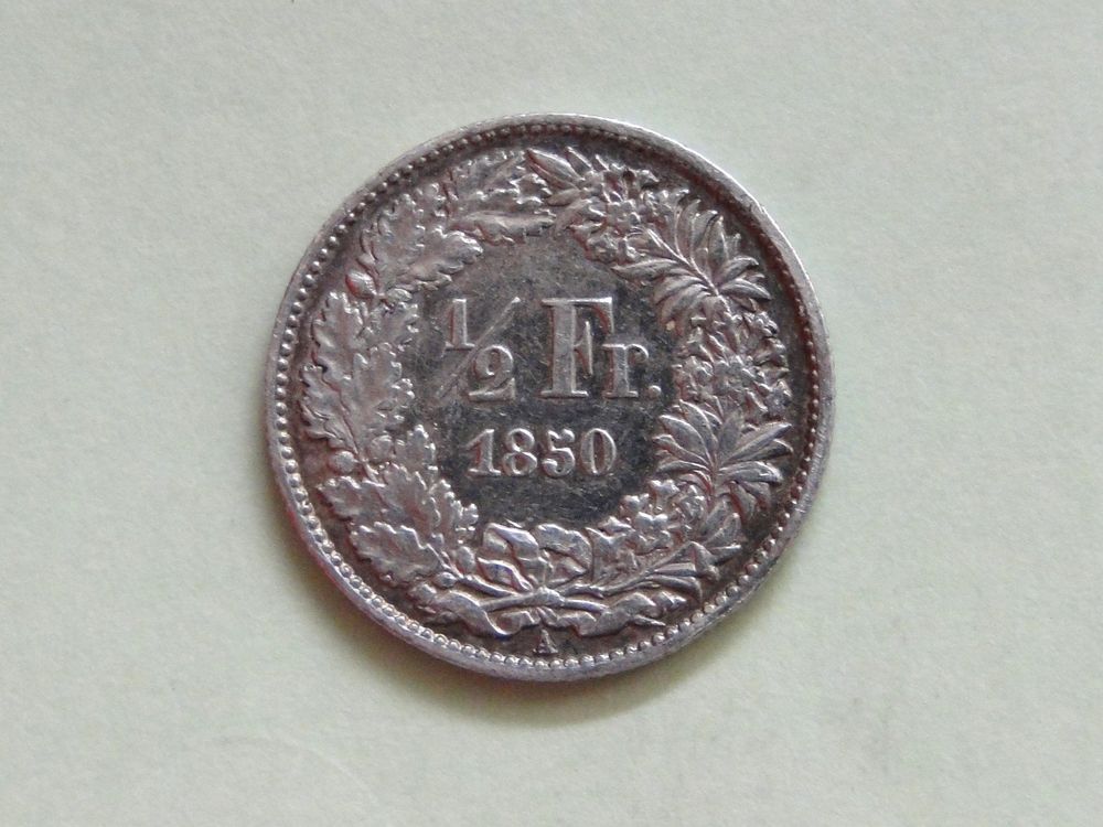 1/2 Fr. (50 Rappen) 1850 wunderschön (Gebraucht) in Killwangen für CHF 99 – mit Lieferung auf ...