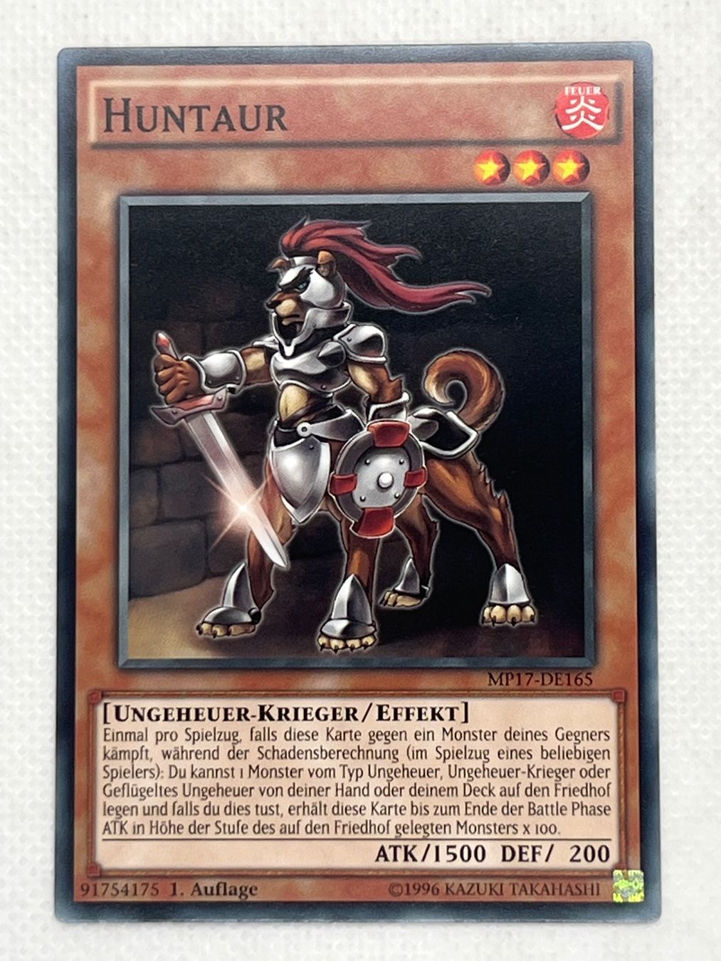 Yu-Gi-Oh! Karte - Huntaur - MP17-DE165 - Selten 🔥💪 top (Gebraucht) in ...