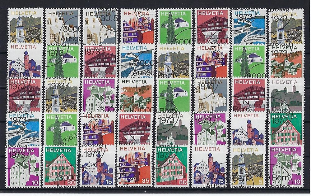 1973 Steckkarte mit Serie Landschaftsbilder gest. | Kaufen auf Ricardo