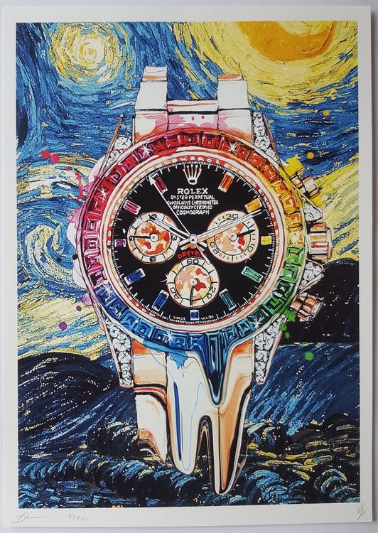 Death NYC Ltd Ed Graffiti Pop " Rolex Daytona van Gogh " | Kaufen auf ...