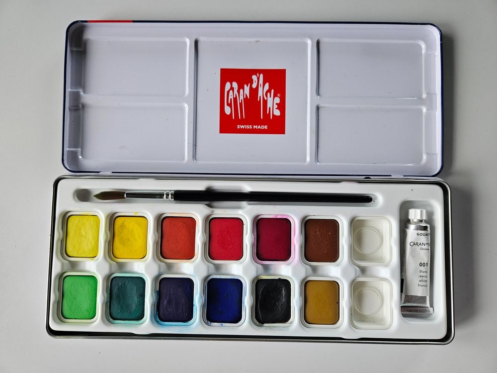 Boite de peinture Caran D'Ache - 13 gouaches (D'occasion) à Echandens ...