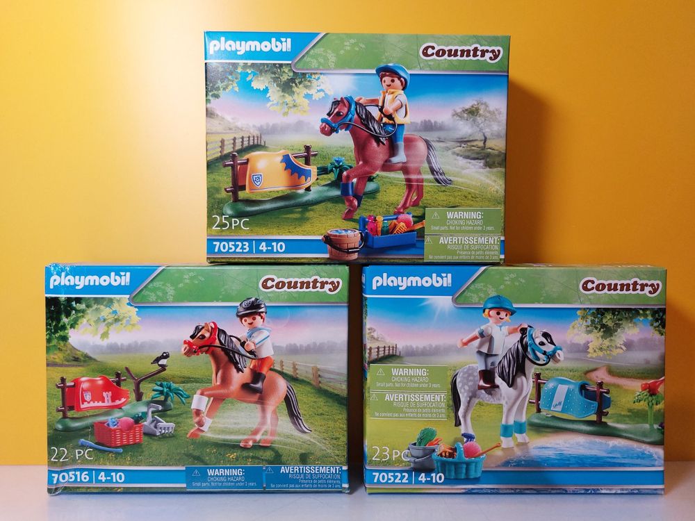 PLAYMOBIL 3x Sammelponys: 70516, 70522, 70523 NEU (Neu und originalverpackt) in St.Gallen für ...