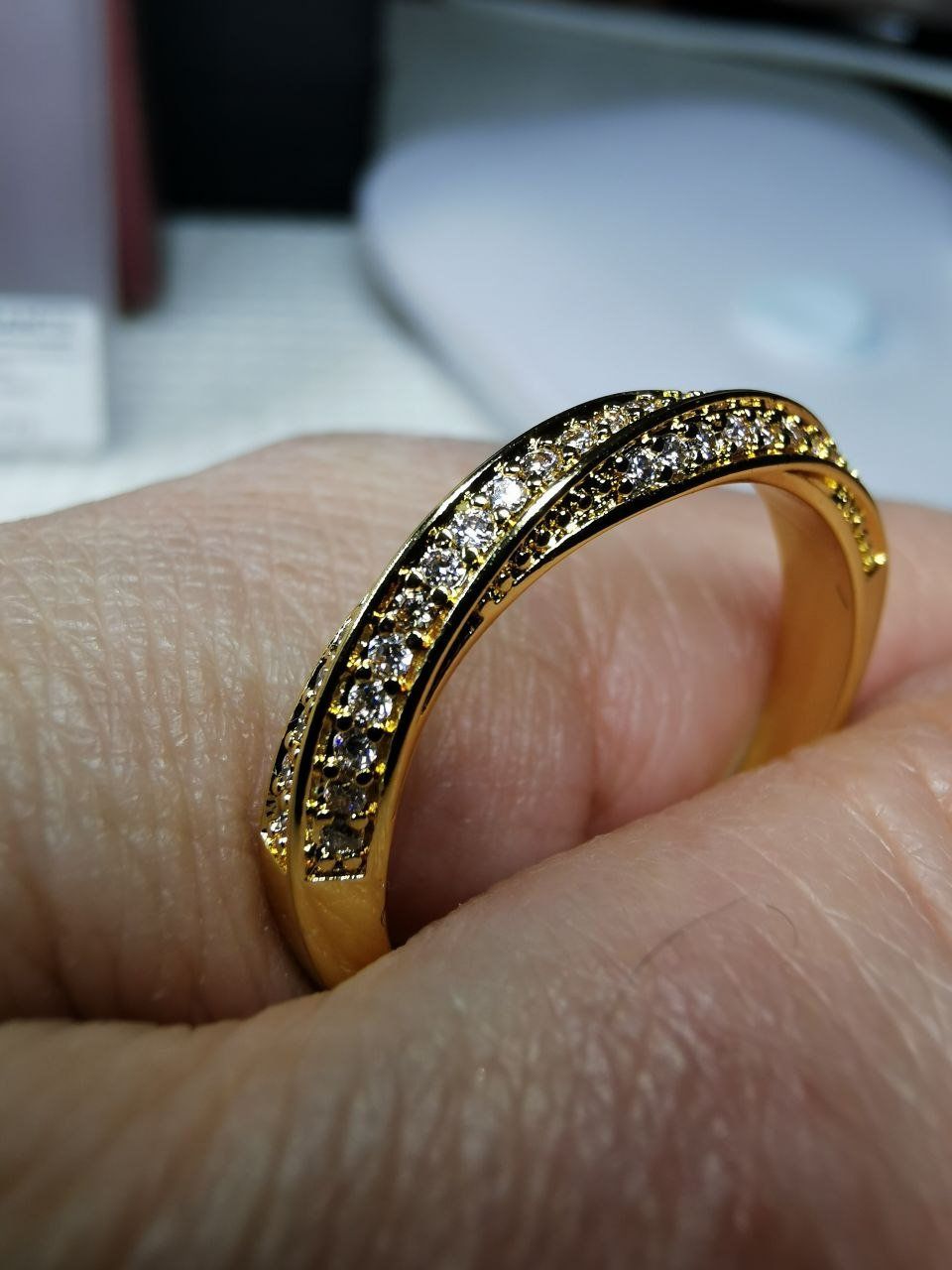 Bague argent avec diamants de moissanite certifiés GRA (Neuf avec ...