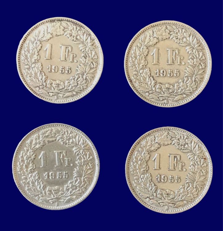 CH 4 Stk 1 Franken Silber Jahrgang 1955 | Kaufen auf Ricardo