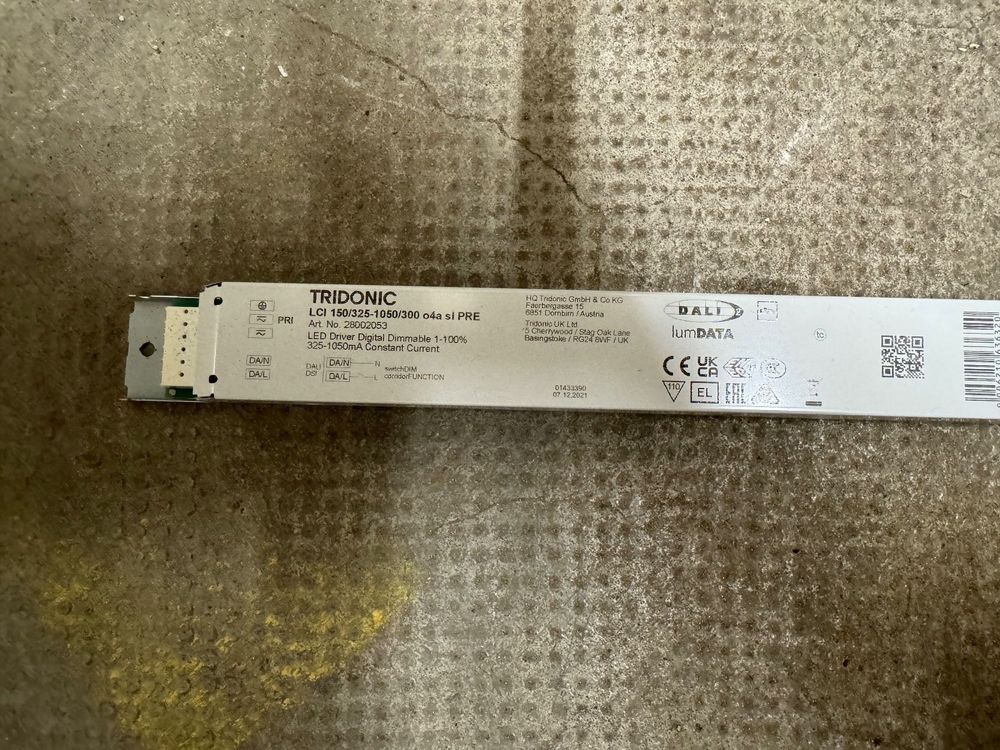 Module transformateur TRIDONIC en courant (325-1050mA) 150W | Acheter ...