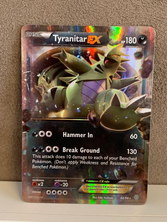 Tyranitar EX ENG Ancient Origins Pokemon 42/98 | Kaufen auf Ricardo
