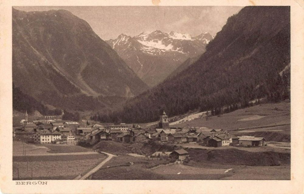 Gruss aus BERGÜN - sehr alte Postkarte | Kaufen auf Ricardo
