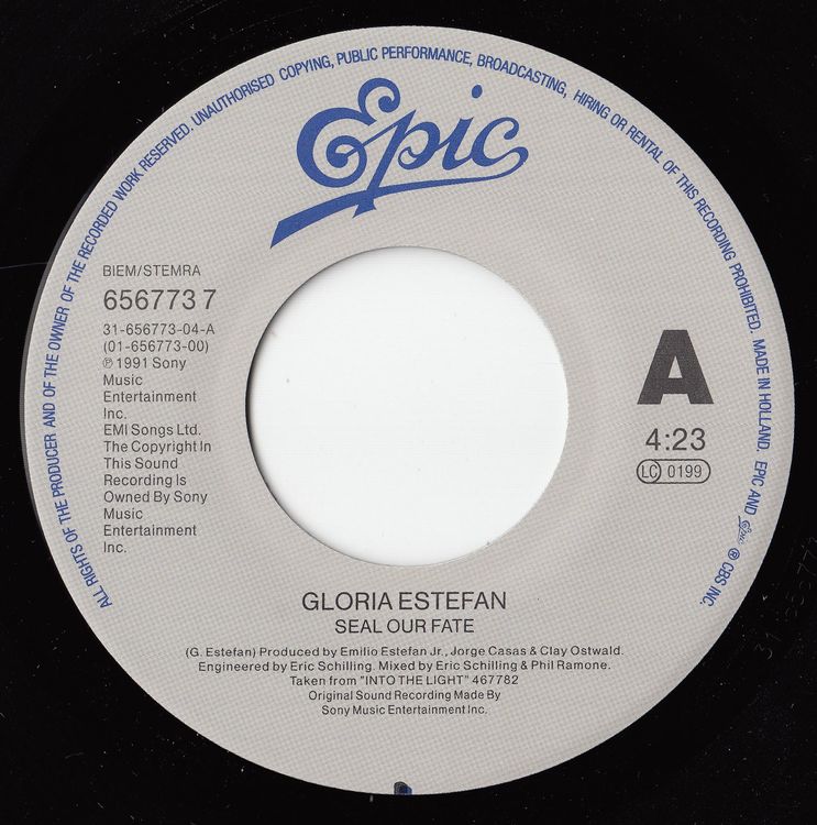 Gloria Estefan & Miami Sound Machine Vinyl Single von 1991 (Gebraucht ...