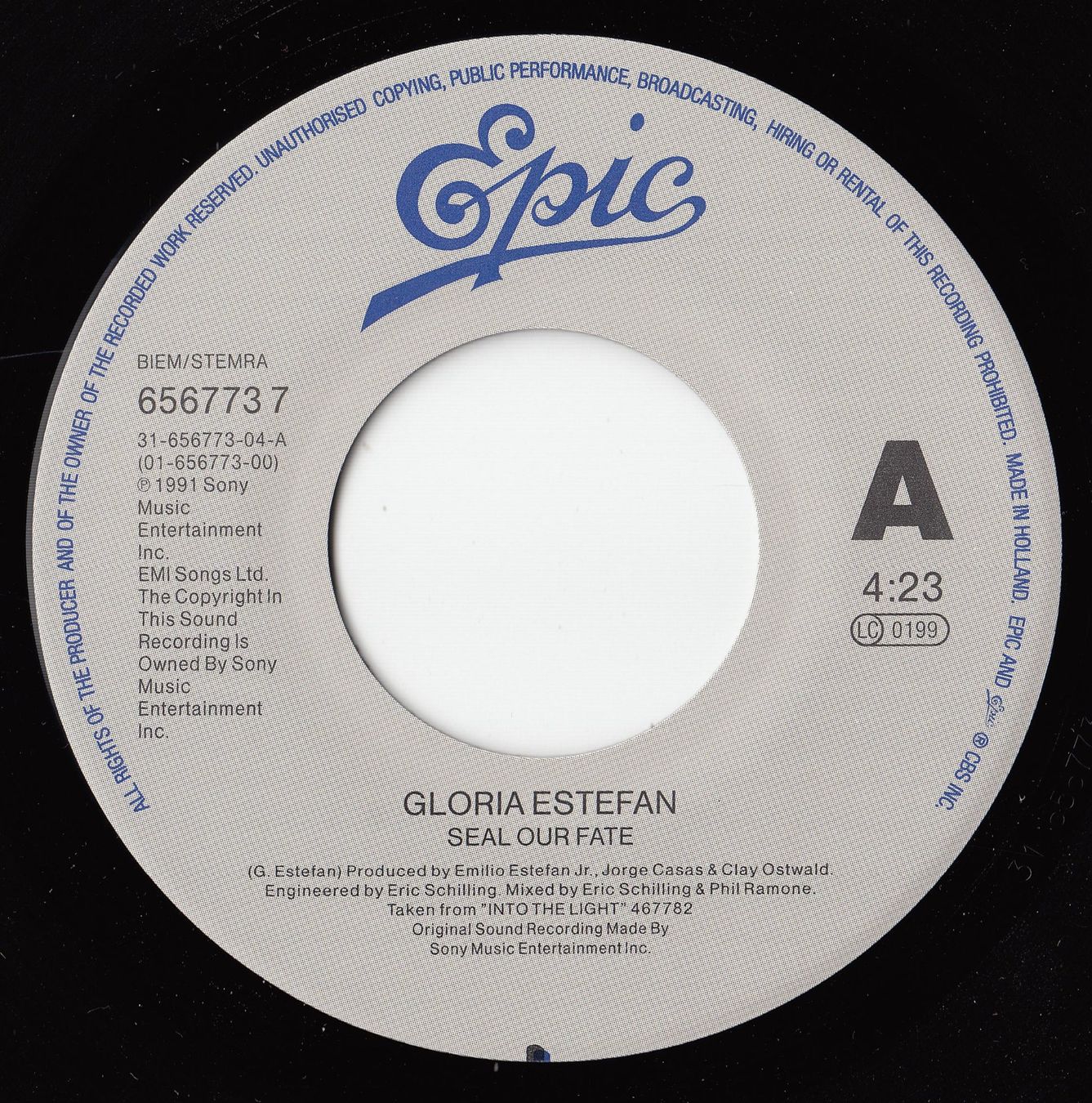 Gloria Estefan & Miami Sound Machine Vinyl Single von 1991 (Gebraucht ...