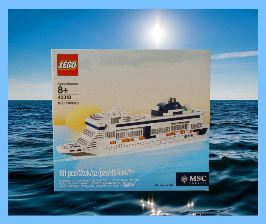 Lego Schiff 40318 MSC Kreuzfahrtschiff 181Teile 8+ Fabrikneu | Kaufen ...