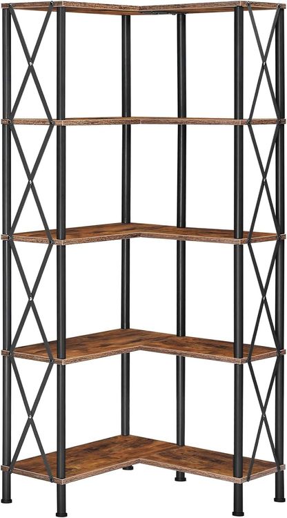 Bücherregal Eckregal 5 Ebenen L-Form Standregal LUMIERE (Neu und originalverpackt) in Lachen SZ ...