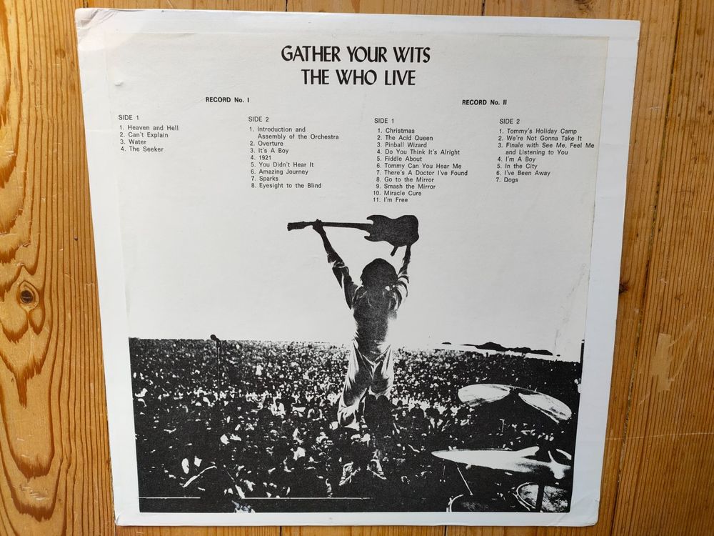 The Who Gather the Wist DLP Konzert 19.6.1970 Texas (Tommy) (Gebraucht ...