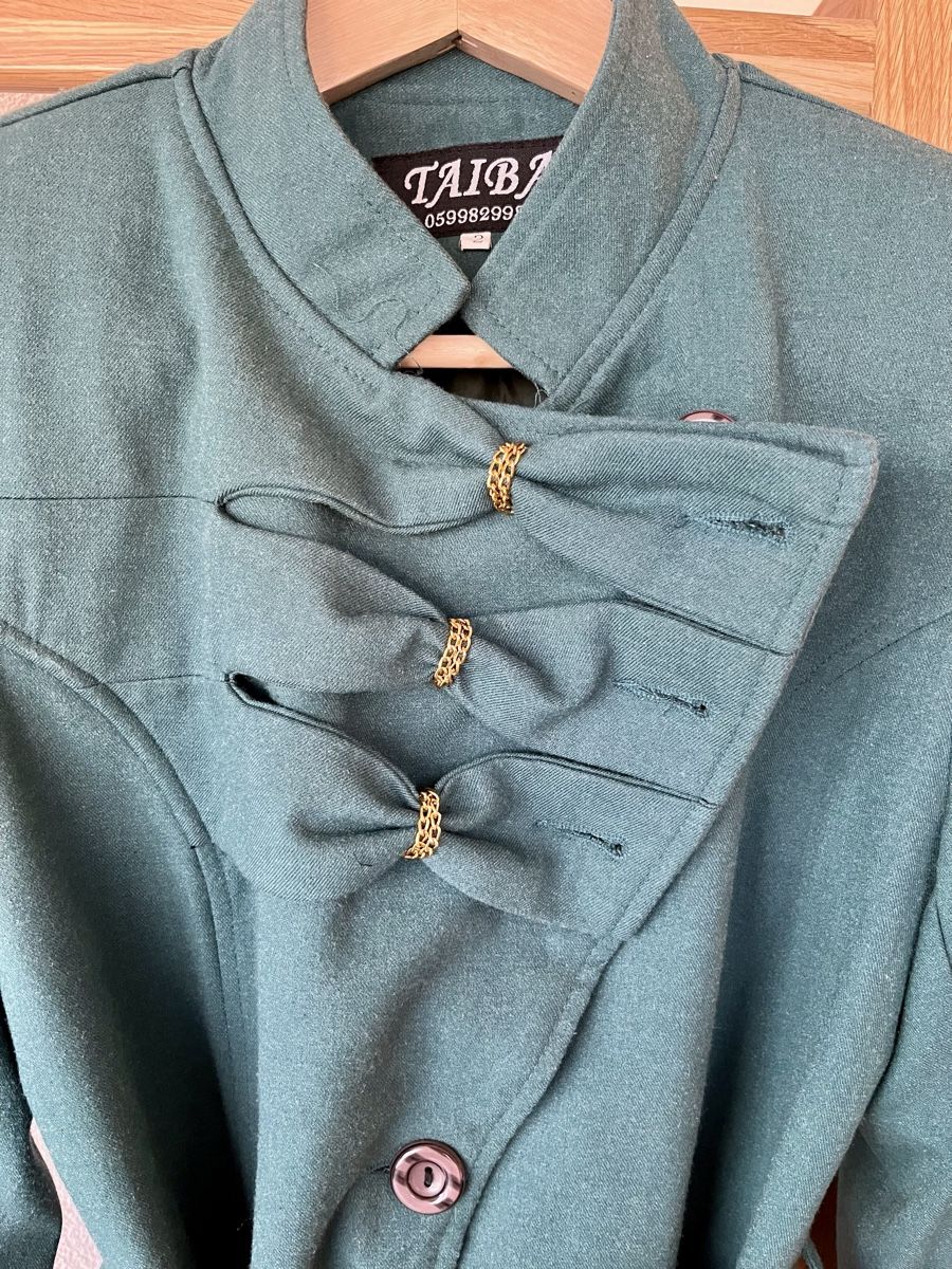 Manteau long vintage vert sapin, taille 38 - Élégant! (D'occasion) à ...