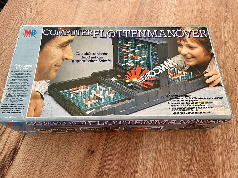 MB Computer Flottenmanöver Schiffe versenken 1977 Kult Spiel (Gebraucht ...