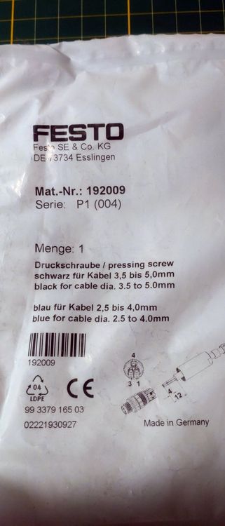 14 Stk Festo Stecker SAE 3GS M8 S 192009 (Gebraucht) in für CHF 20 ...