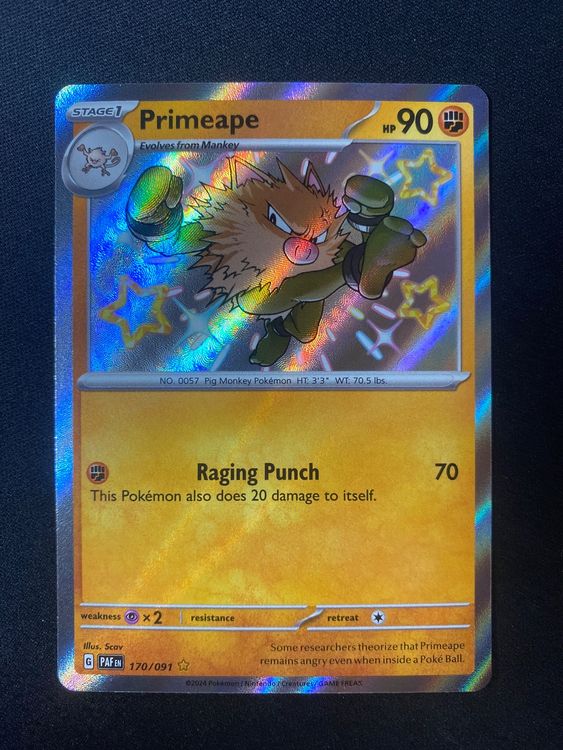 Shiny Primeape 170 - Rasaff - Paldean Fates - EN | Kaufen auf Ricardo