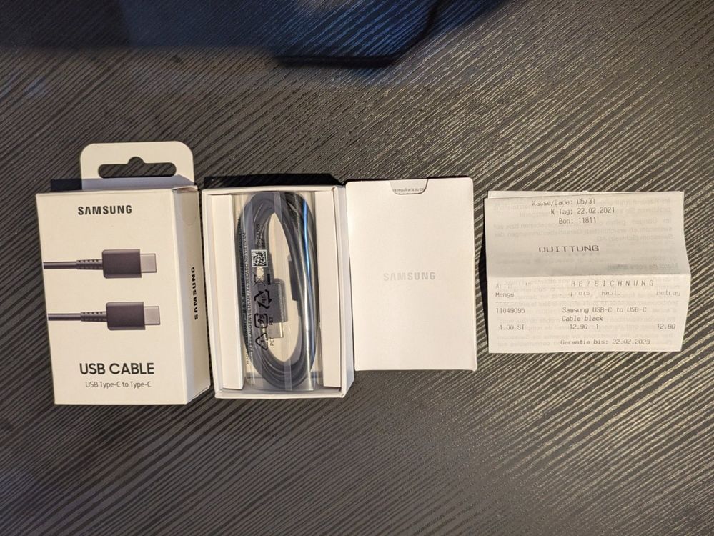 Samsung USB CABLE Type-C to Type-C | Kaufen auf Ricardo