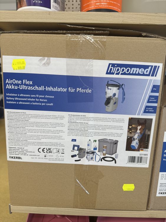 Pferde Inhalator AirOne Flex Akku-Ultraschall (Neu und originalverpackt ...