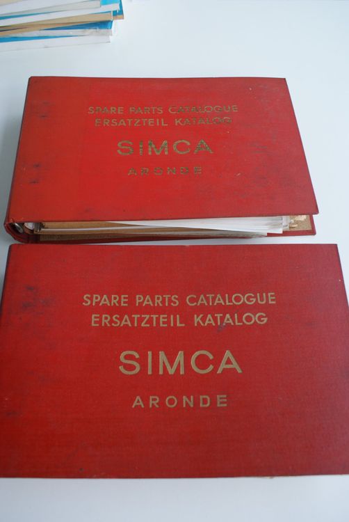Original Ersatzteilkatalog Simca Aronde 1951-1955, Band 1&2 (Gebraucht ...