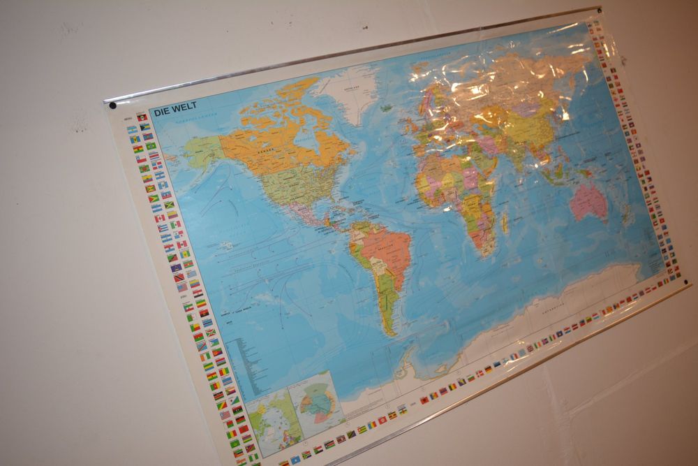 Weltkarte Karte Bild Poster map Welt earth | Kaufen auf Ricardo