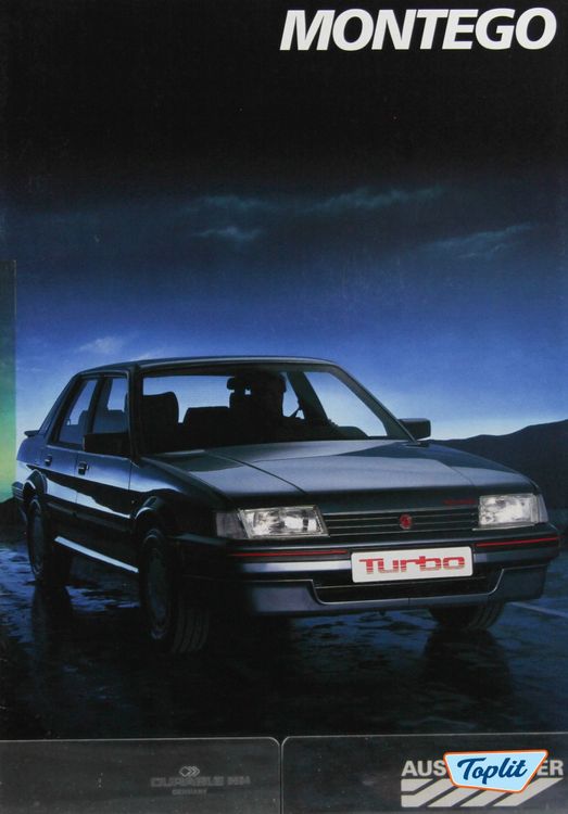 ORIGINAL NEUWAGEN PROSPEKT AUSTIN/MG MONTEGO MODELLE - 1986 (Gebraucht ...