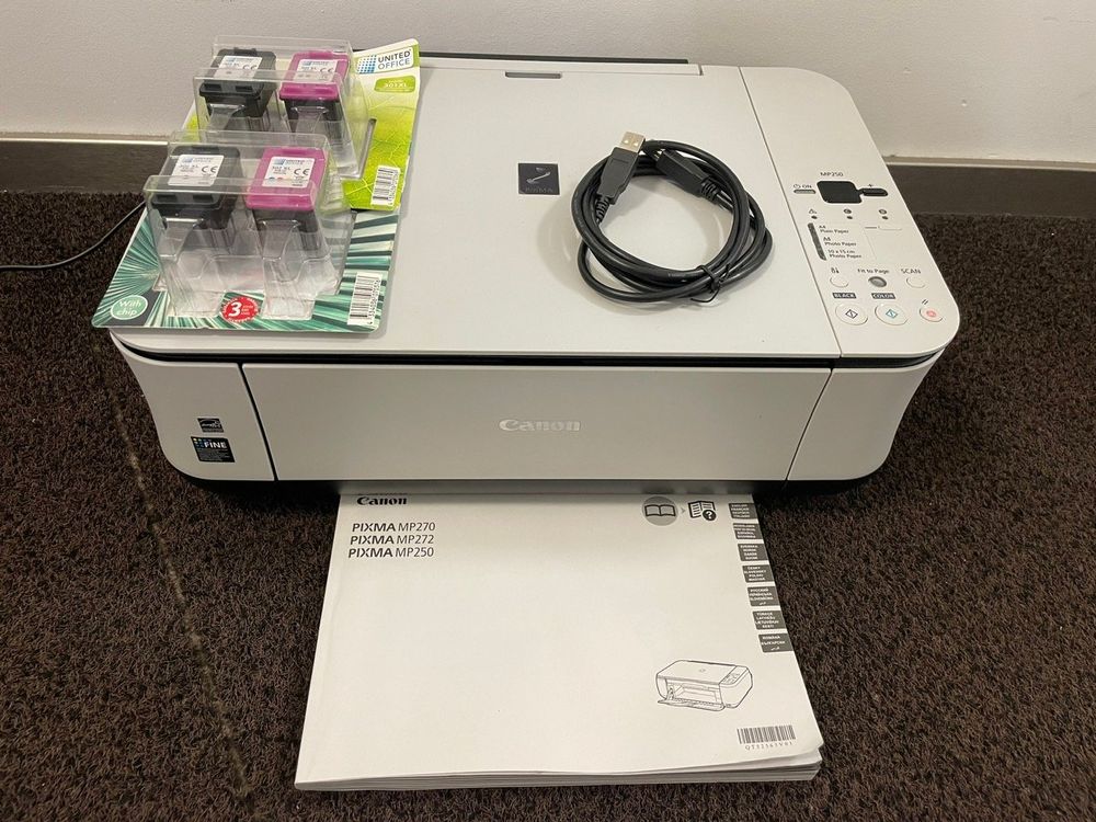 Canon PIXMA MP250 Drucker mit 2 Sets an neuen Patronen (Gebraucht) in ...
