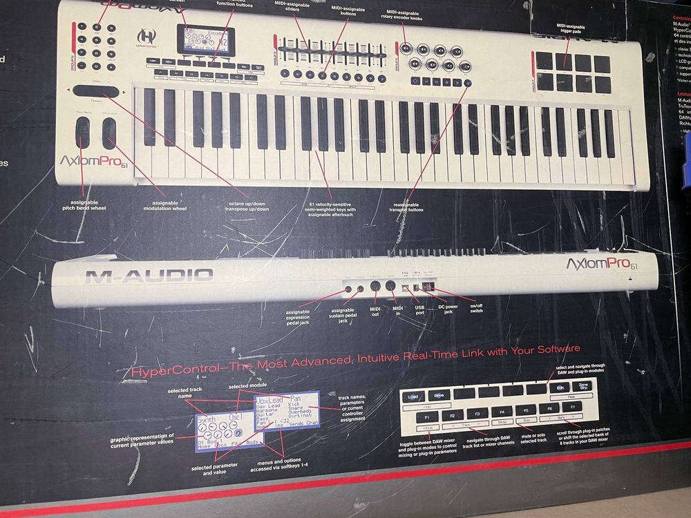 M-AUDIO Axiom Pro 61 USB MIDI Keyboard (Gebraucht) in Arlesheim für CHF ...