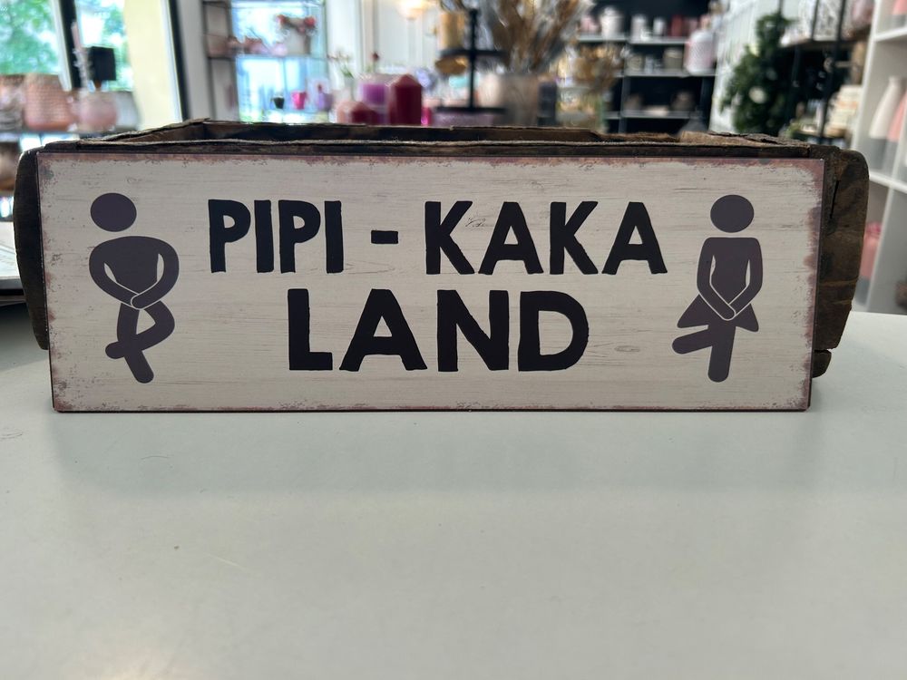Metallschild „PIPI-KAKA LAND“ | Kaufen auf Ricardo