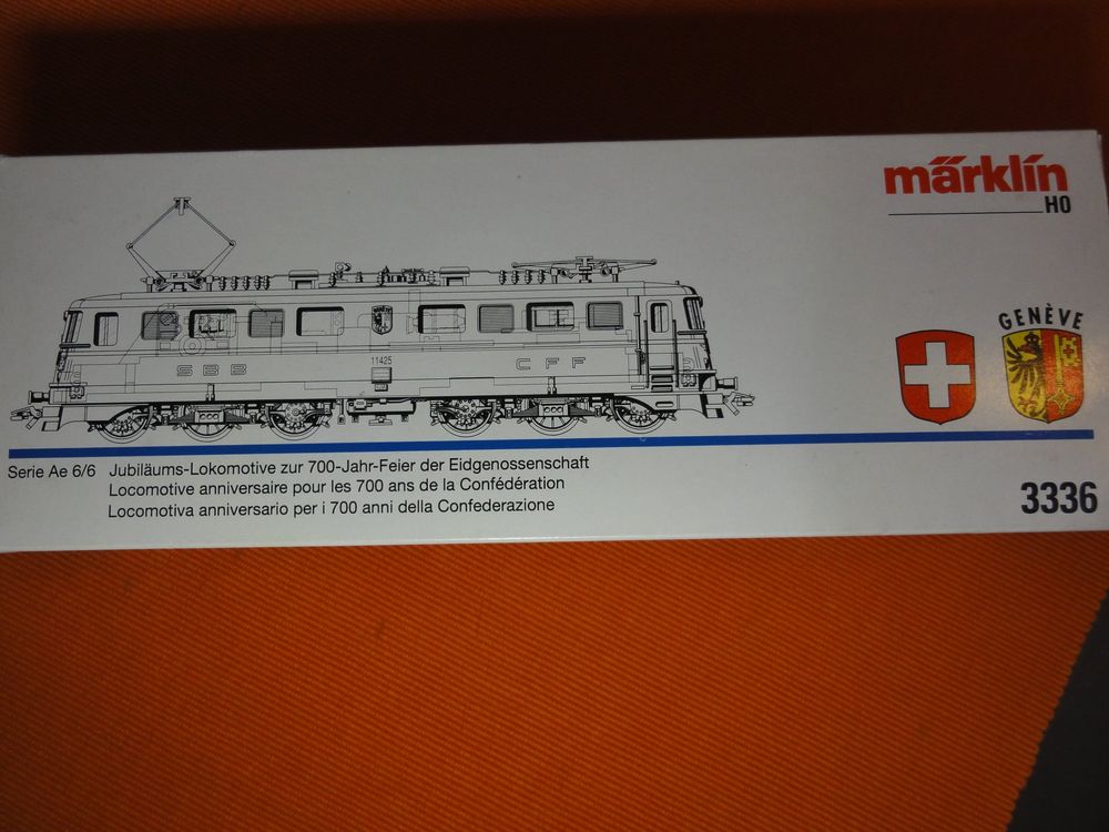 Märklin 3336 Lokomotive HO Ae 6/6 rot AC (Neu (gemäss Beschreibung)) in ...