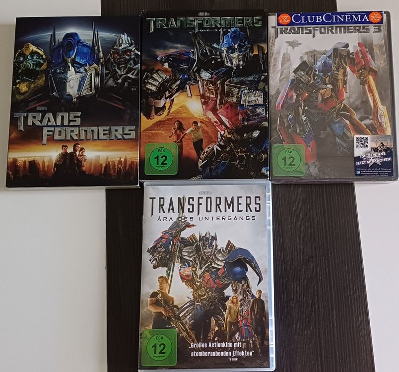 Transformers 1-4 auf DVD / 1-2 mit Schuber / 3 neu und OVP👍 (Gebraucht ...