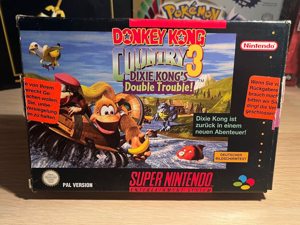 Donkey Kong Country 3 Dixie kongs SNES Pal OVP Nintendo | Kaufen auf ...