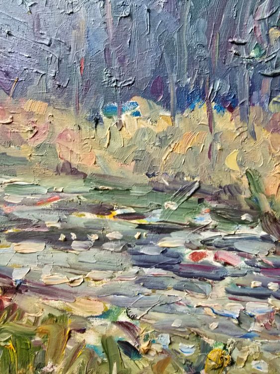 Oel auf Lw, "Landschaft", sign. G. Giorgetti, 1987 (Gebraucht) in Bern ...