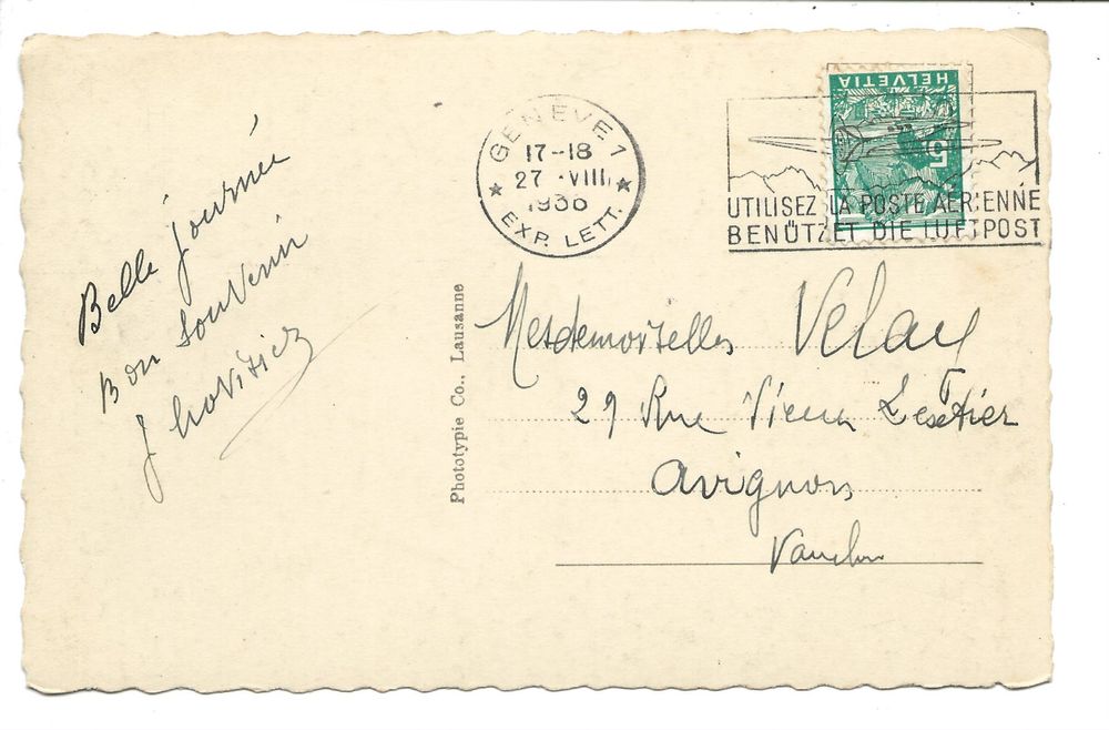 Lutry - Pully - Lausanne (VD) Lavaux - Vignes - Foto-AK 1930 (Gebraucht ...