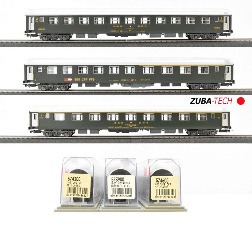 Jouef 3x RIC Personenwagen UIC-X SBB H0 GS mit OVP | Kaufen auf Ricardo