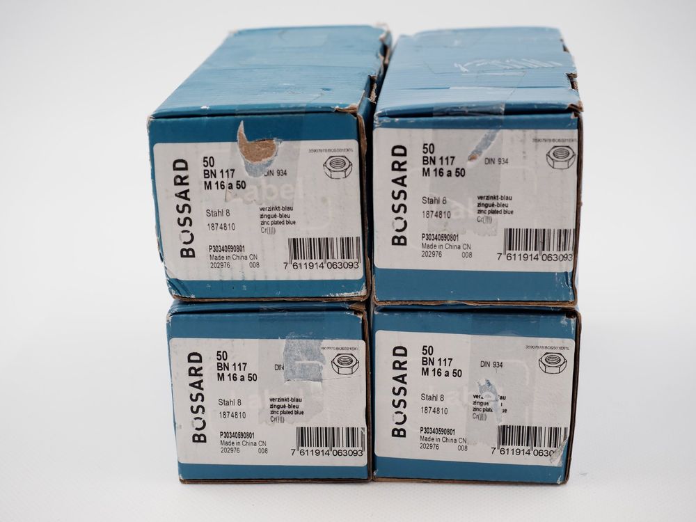200x BOSSHARD Sechskantmuttern BN117 (26021661PL) (Neu und ...