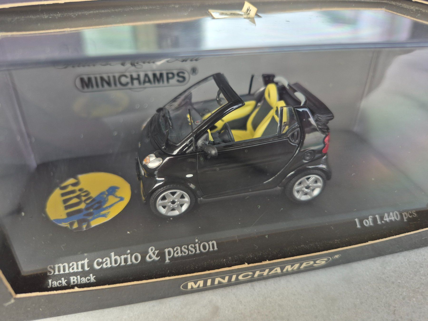 1:43 Minichamps - Smart cabrio Jack Black RAR (Neu und originalverpackt ...