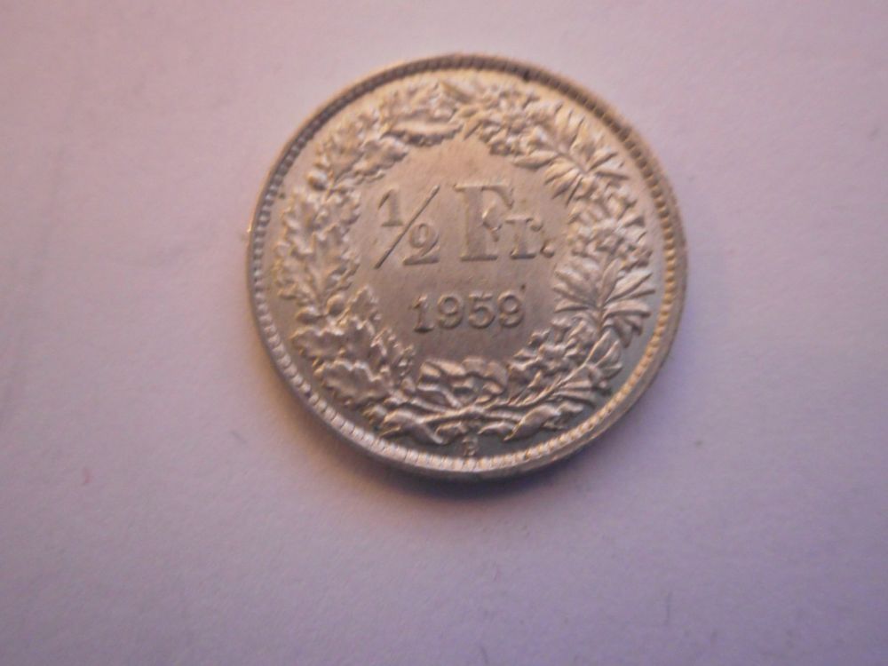 50 Rp. 1959 silber (Gebraucht) in Kriegstetten für CHF 1.7 – mit Lieferung auf Ricardo kaufen