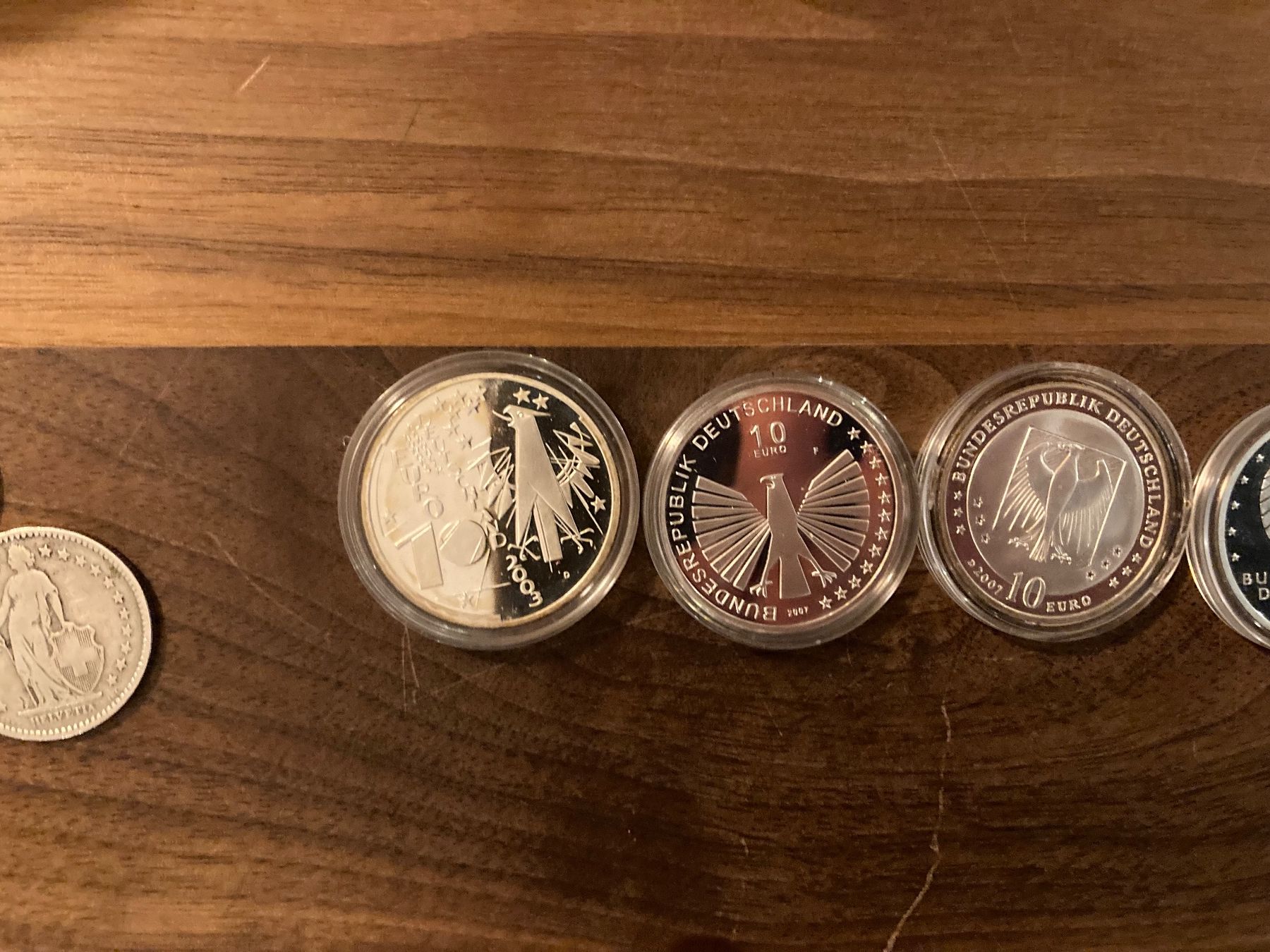 6 Stück 10 Euro Gedenkmünzen PP! Mehr als 108g Reinsilber (Gebraucht ...