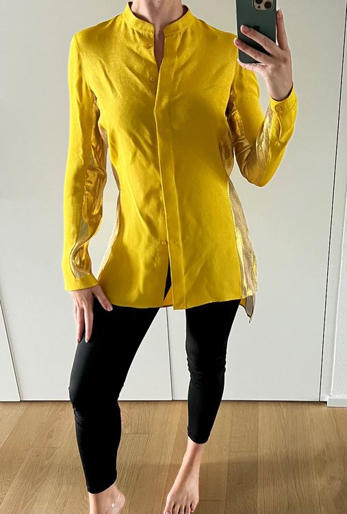Akris Bluse Seide D 34 F 36 xs s Mulberry Silk Tunika Luxus (Gebraucht ...