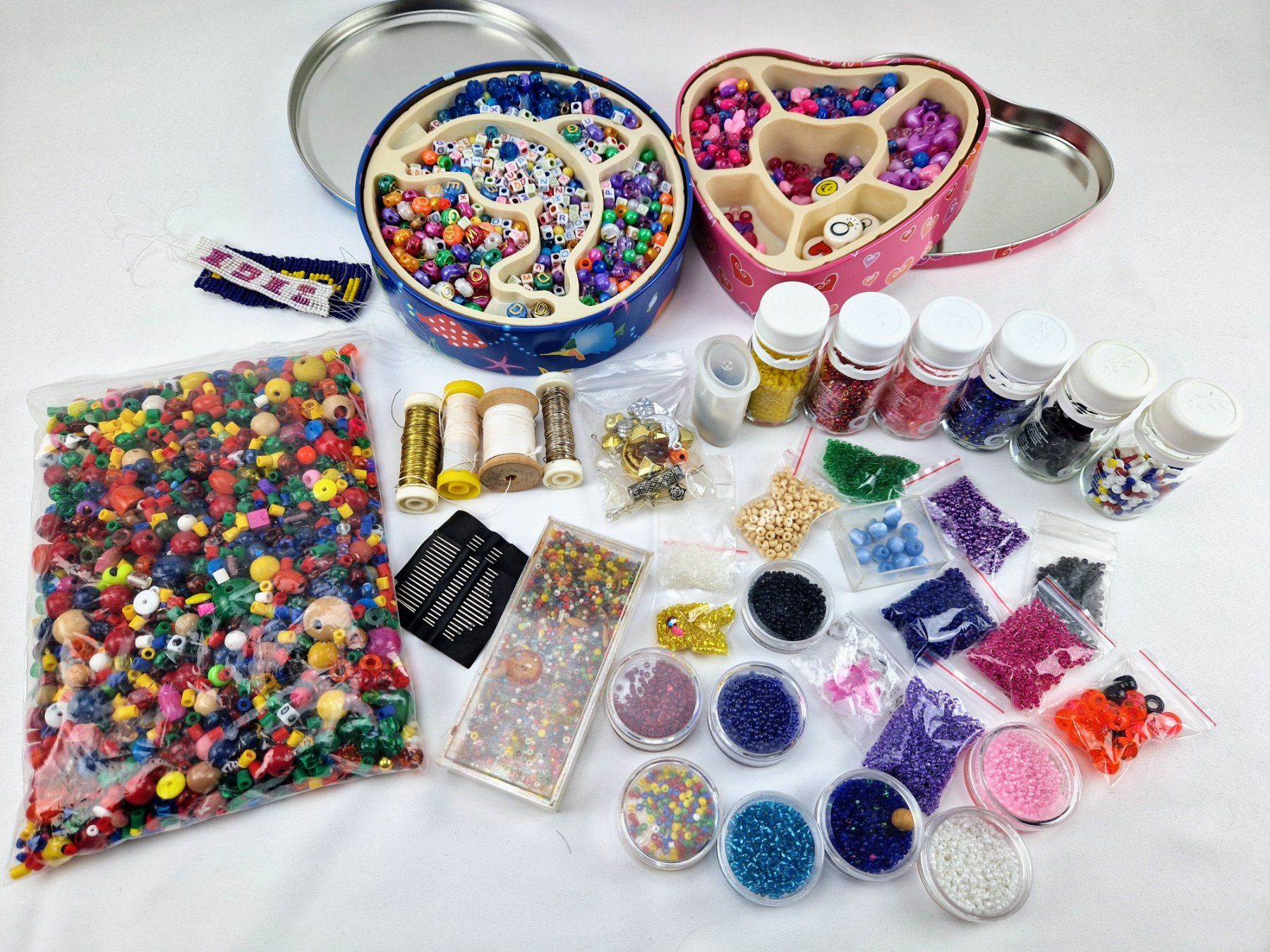Riesiges Perlen-Set viele Chräleli für Schmuck & Basteln LOT (Gebraucht ...