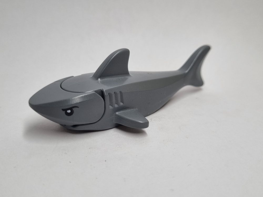 LEGO 14518c04pb01 Shark with Gills with Black Eyes and White (Gebraucht ...