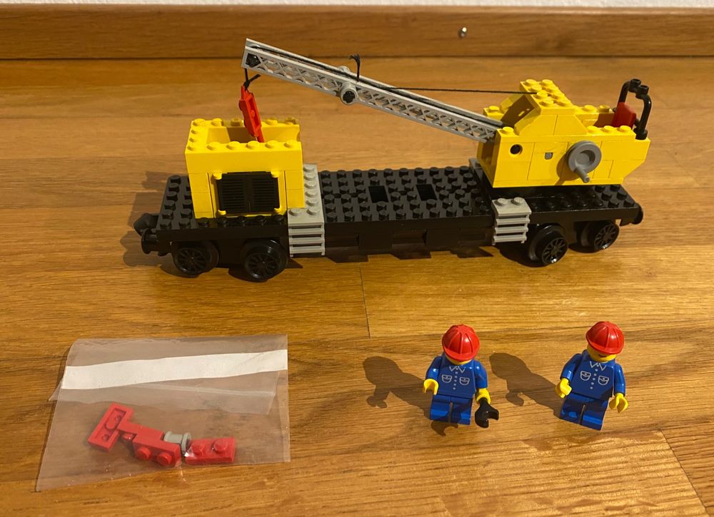 LEGO Eisenbahn Zug Legoland 7814 Kranwagen Crane Wagon (Gebraucht) in ...