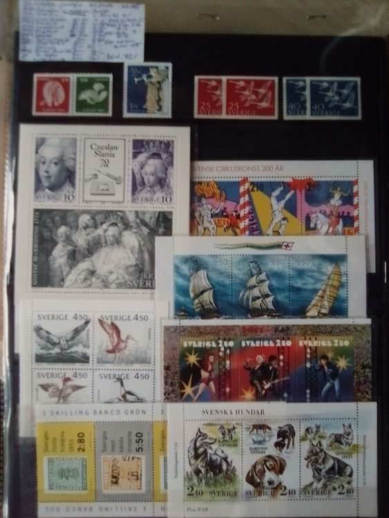 Schweden postfrisch + Blocs, 1956-92, Weihnachten, Slania (Gebraucht) in Zug für CHF 4 – mit ...